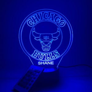 Chicago Bulls 3D Lamp Personalized - Etsy