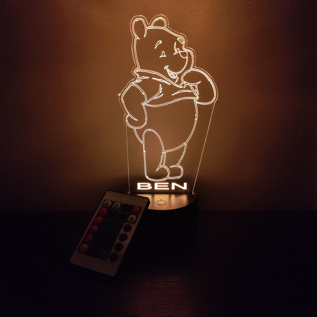Kids Character Night Light 3D LED Personalized Table Light With Remote ...