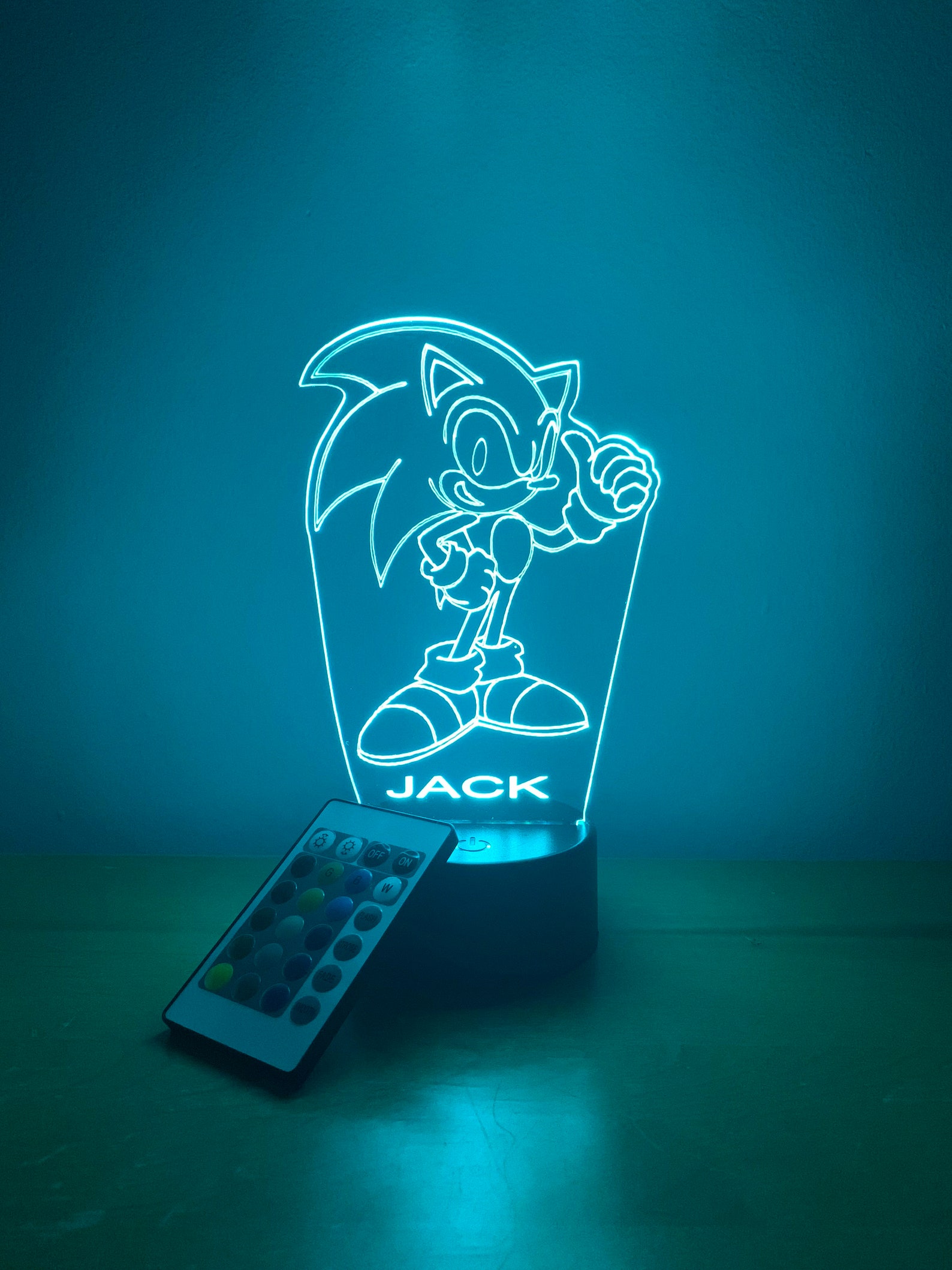 Sonic 3D Lamp Personalized - Etsy