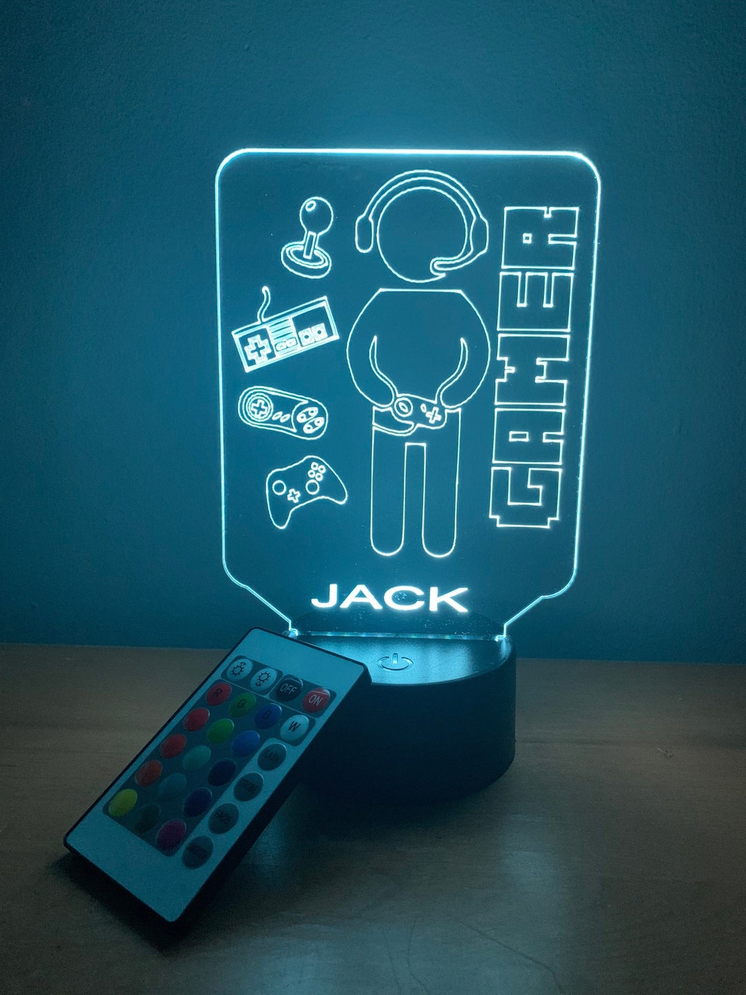 Gamer 3D Lamp Personalized - Etsy