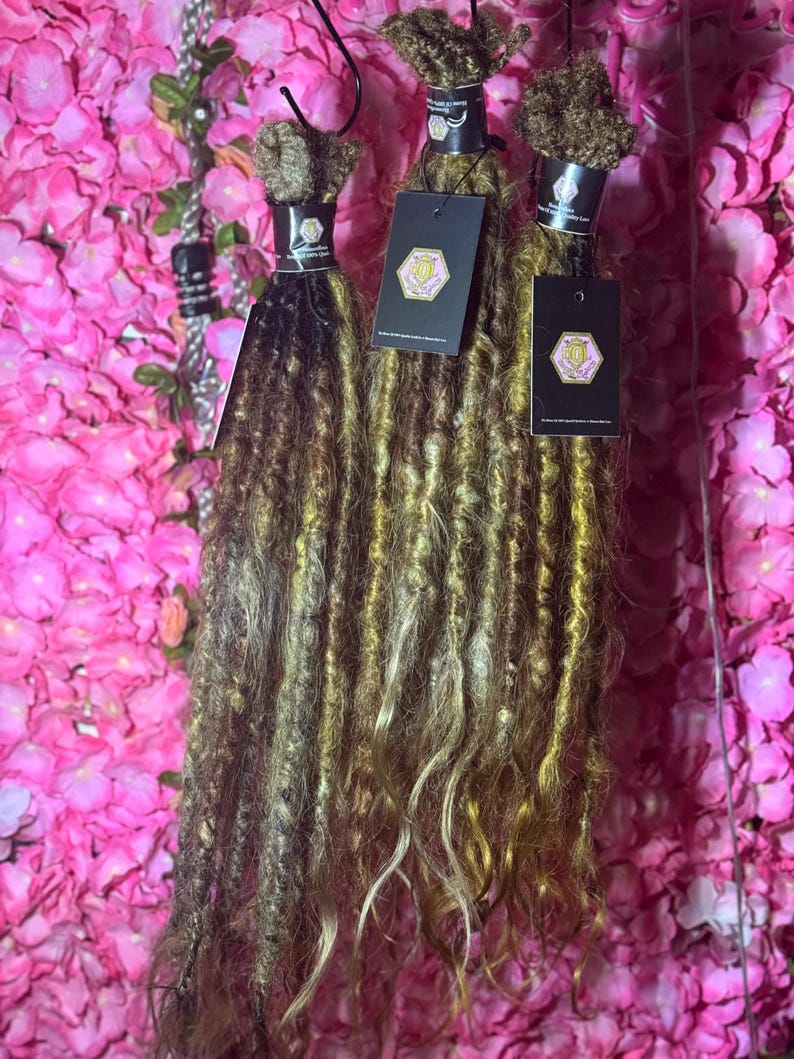 Coolie Locs Mixed Platinum. Ombré Mixed Locs. Locs Wrapped With Raw 12a ...