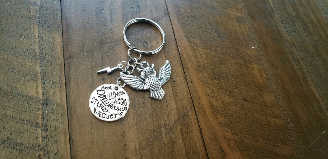 Harry Potter Owl Key Chain/harry Potter Inspired/expelliarmus - Etsy