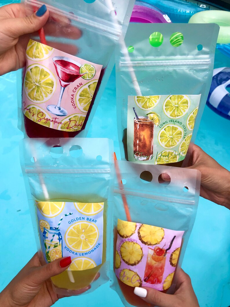 Custom Drink Pouches, Adult Juice Pouches, Personalized Drink Pouches ...