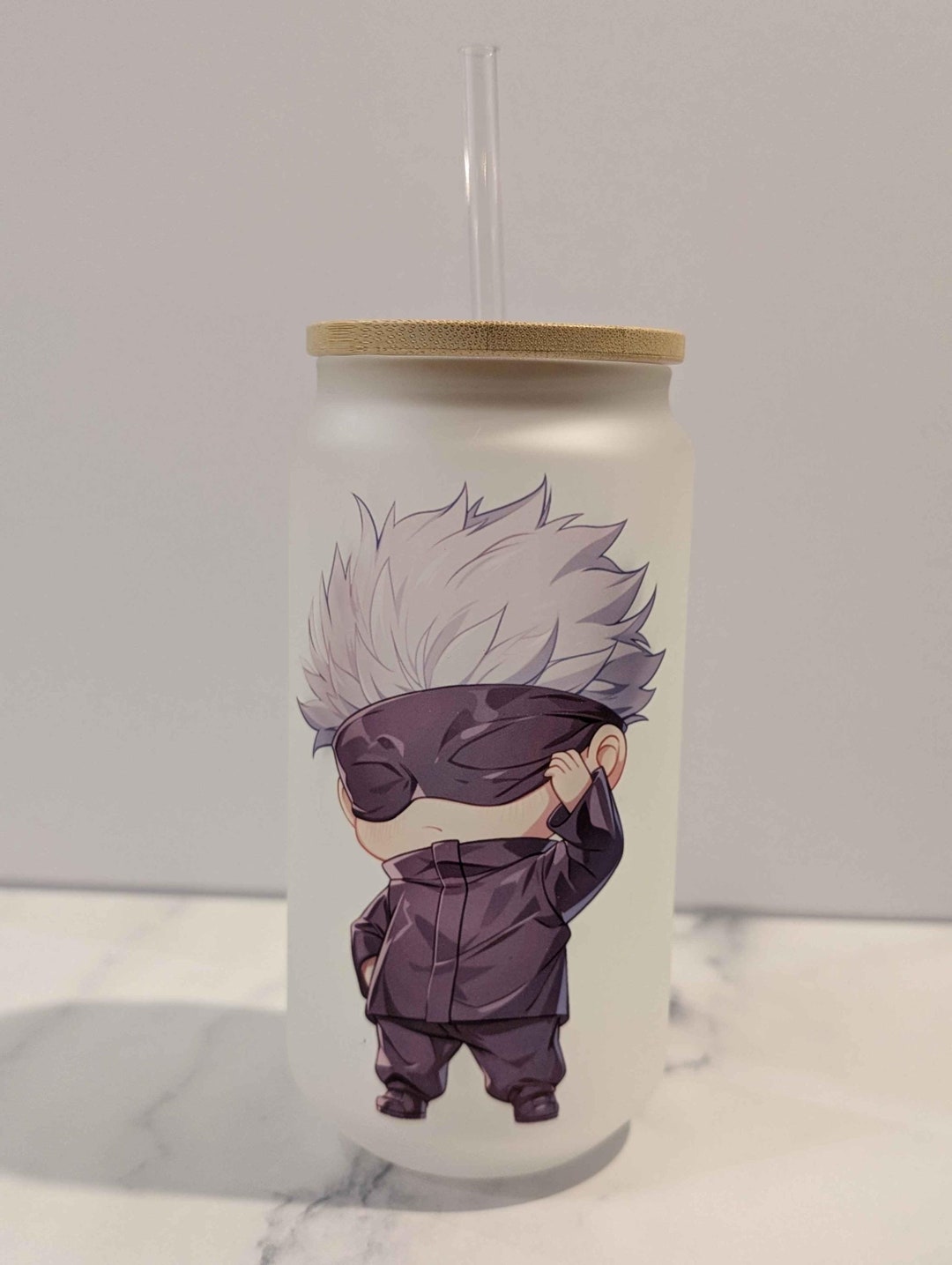 Jujutsu Kaisen Glass Jars, Satoru Gojo Tumbler, Kento Nanami, Ryomen ...