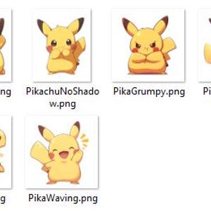 Whole Shop PNG Bundle, Cute Eeveelution PNG, Pikachu PNG, Gengar Stickers, Eevee Png, Charizard ...