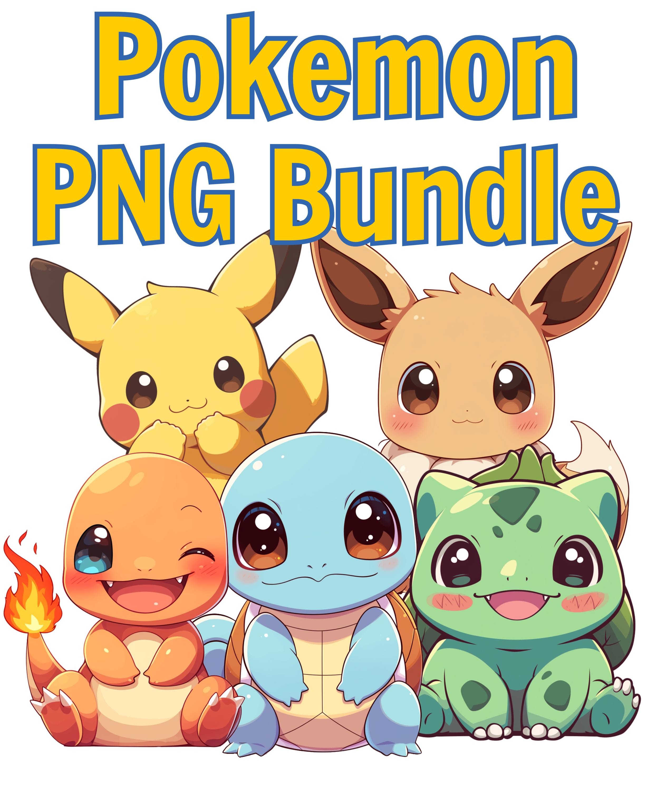 Whole Shop PNG Bundle, Cute Eeveelution PNG, Pikachu PNG, Gengar ...