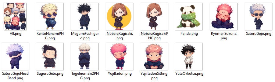 Jujutsu Kaisen PNG, Satoru Gojo Stickers, Kento Nanami, Ryomen Sukuna ...