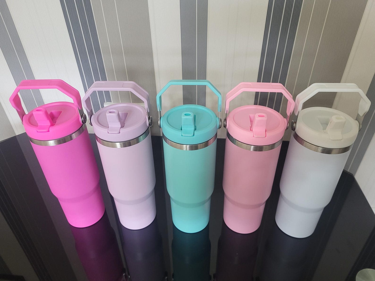 30oz Stainless Steel Sublimation Tumbler – Stanley DUPE Matte Sports ...
