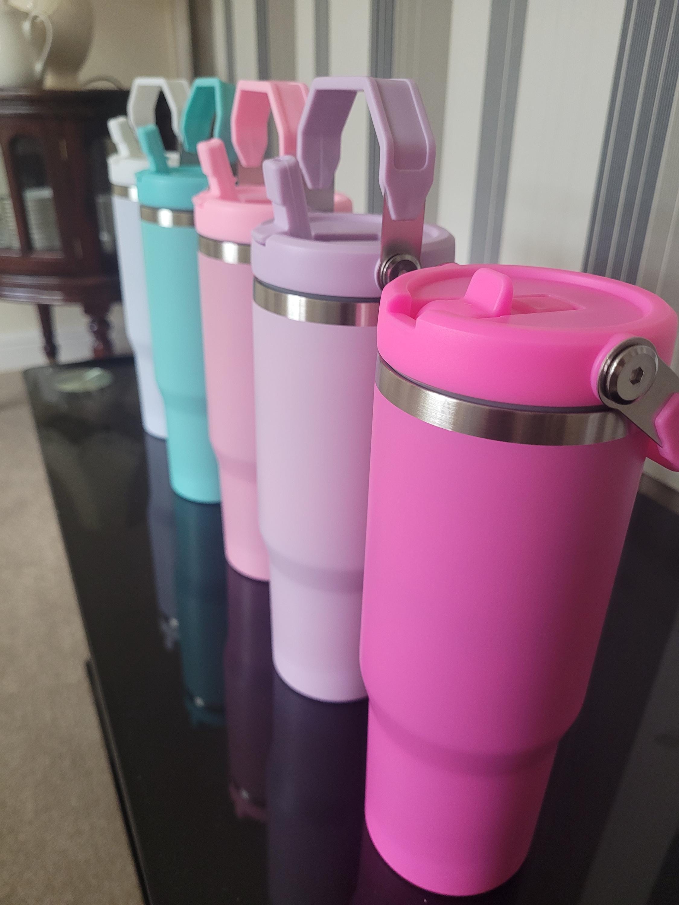 30oz Stainless Steel Sublimation Tumbler – Stanley DUPE Matte Sports ...