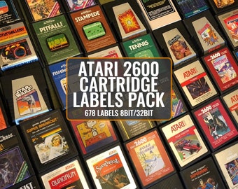 Atari Cartridge Labels - Etsy