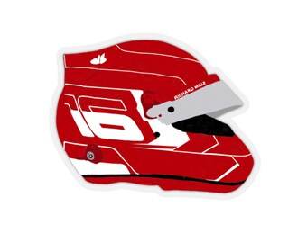Charles Leclerc Helmet Sticker - Etsy