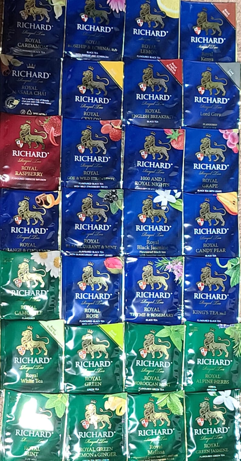 Richard Royal Tea 28 Tea Bag Sampler Set Made in Russia - Etsy