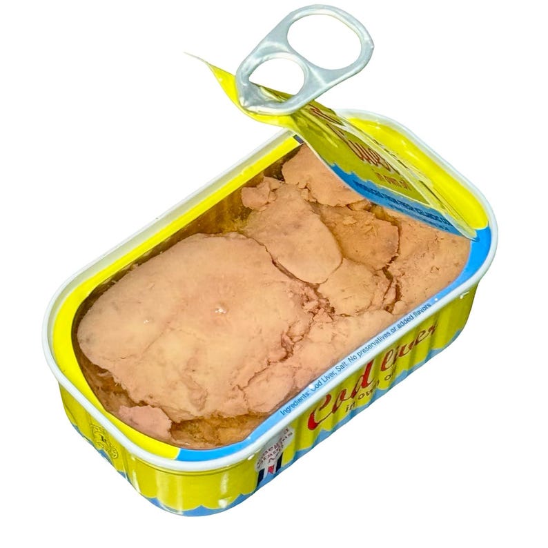 12 PACK Threeline COD Liver in Own Oil Made in Iceland 121g Wild Caught ...