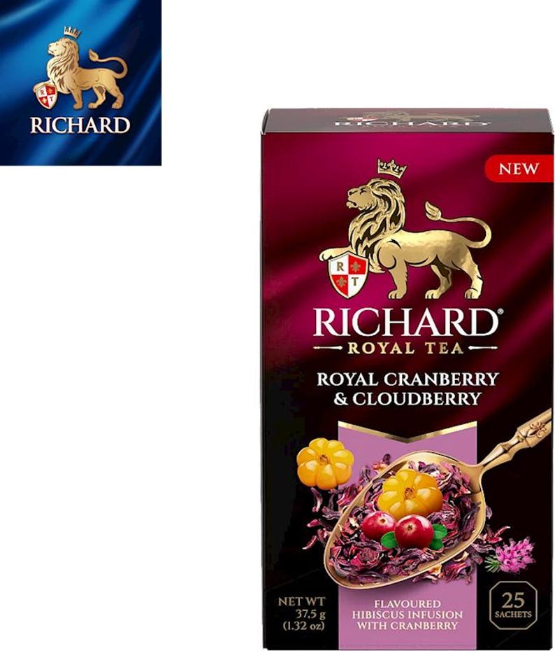 Richard Royal Herbal Tea CRANBERRY + CLOUDBERRY 25 Tea Bags - Etsy