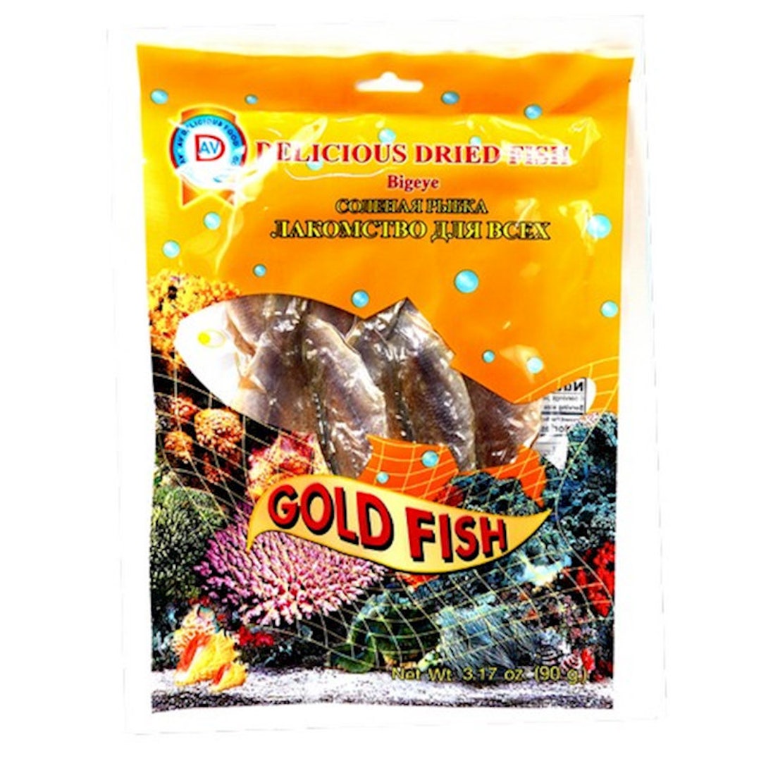 Av Delicious Dry Fish GOLD FISH 90gr Vacuum Packed All Natural No GMO ...