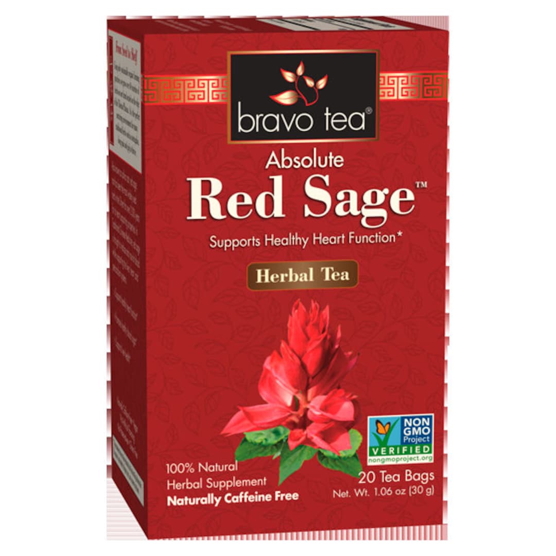 Bravo Herbal Tea Absolute Red Sage Root 20 Tea Bags Healthy Heart ...