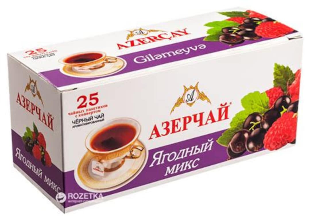 Azercay Black Tea With BERRY 25 Tea Bags Made in Azerbaijan Kosher ...