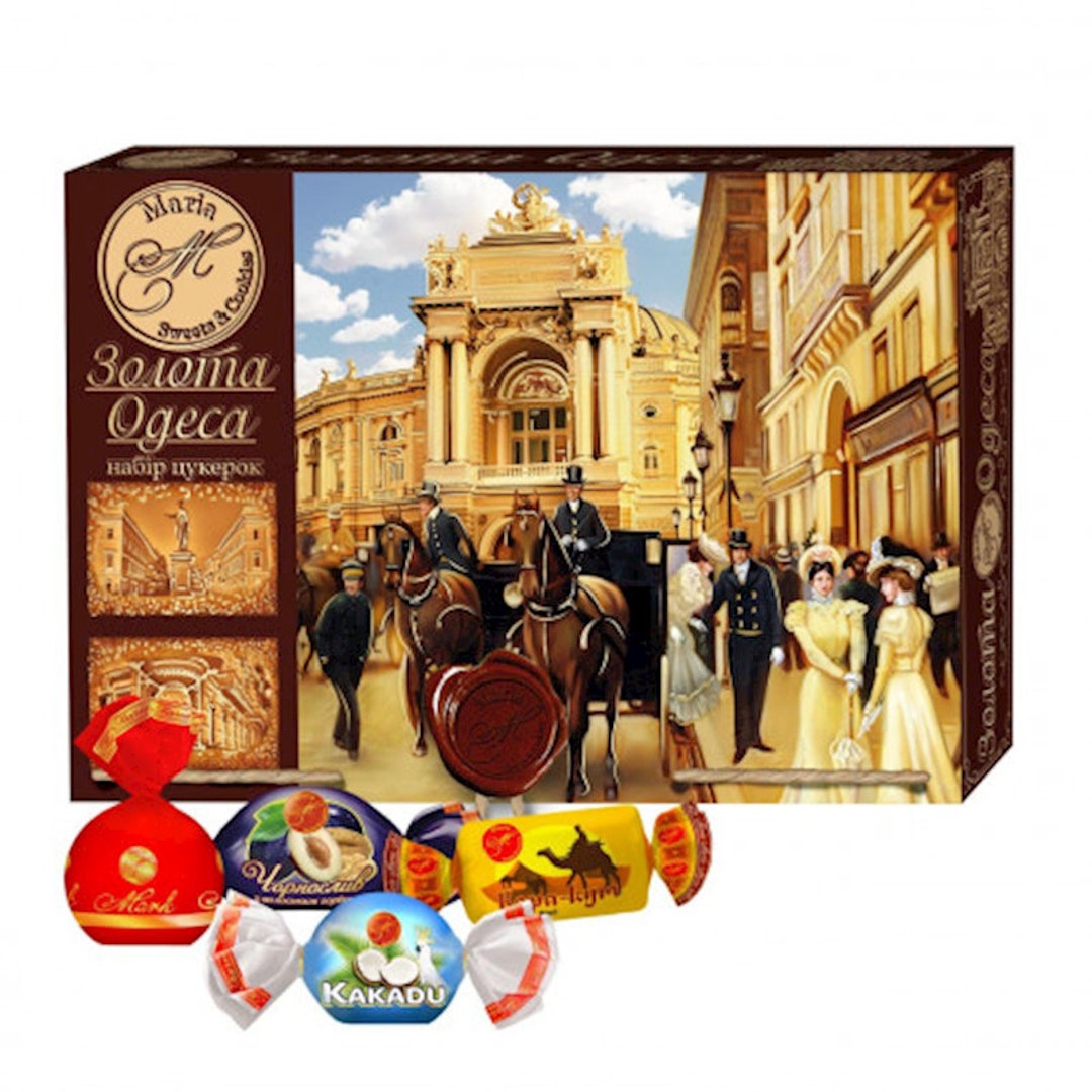 Maria Candy Set GOLDEN ODESSA Chocolate Candy GIFT Box 500g Sweets Made ...