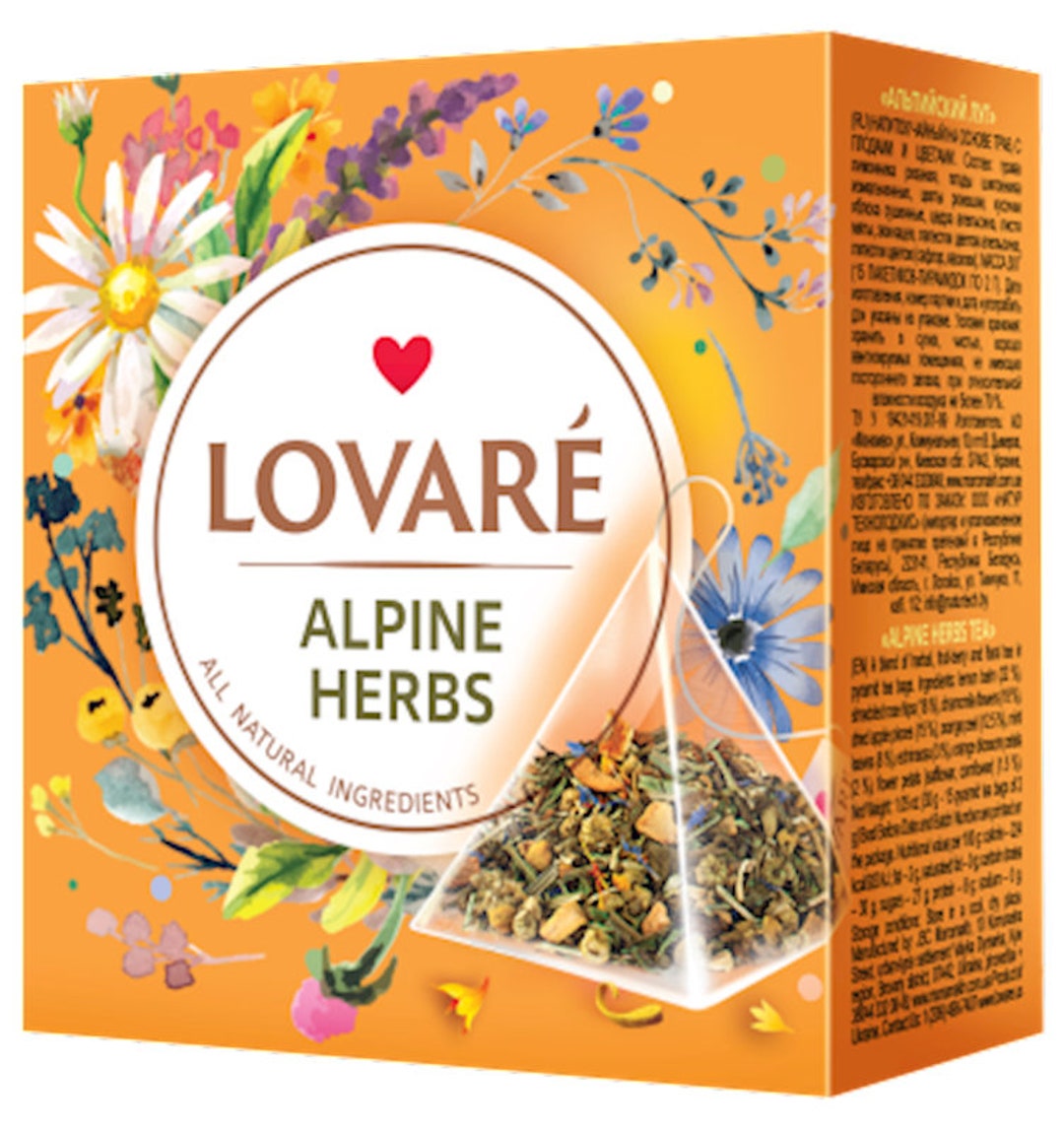 Lovare Tea alpine Herbs 12 Pyramids Made in - Etsy