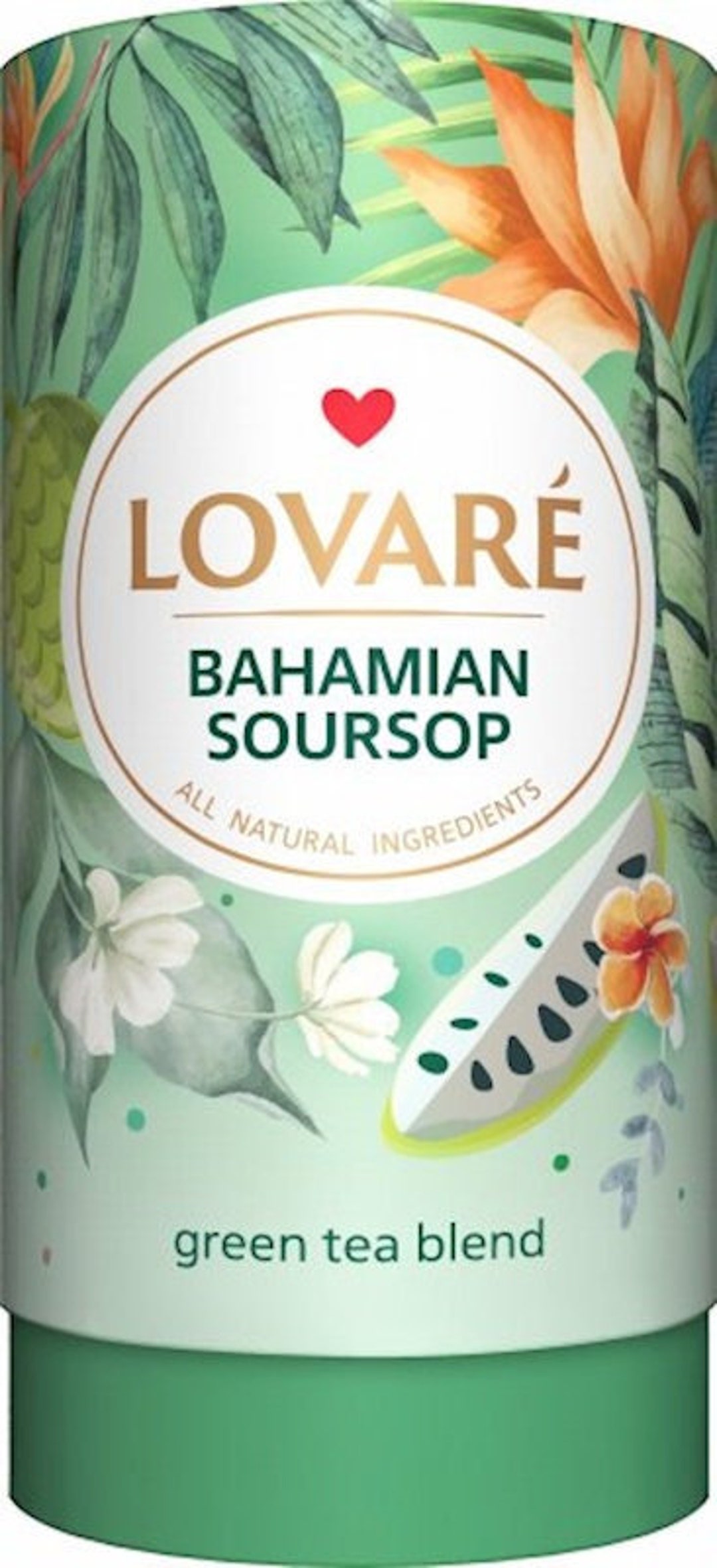 Lovare Green Tea bohemian Soursop Loose Tea in Tube Made in Ukraine - Etsy