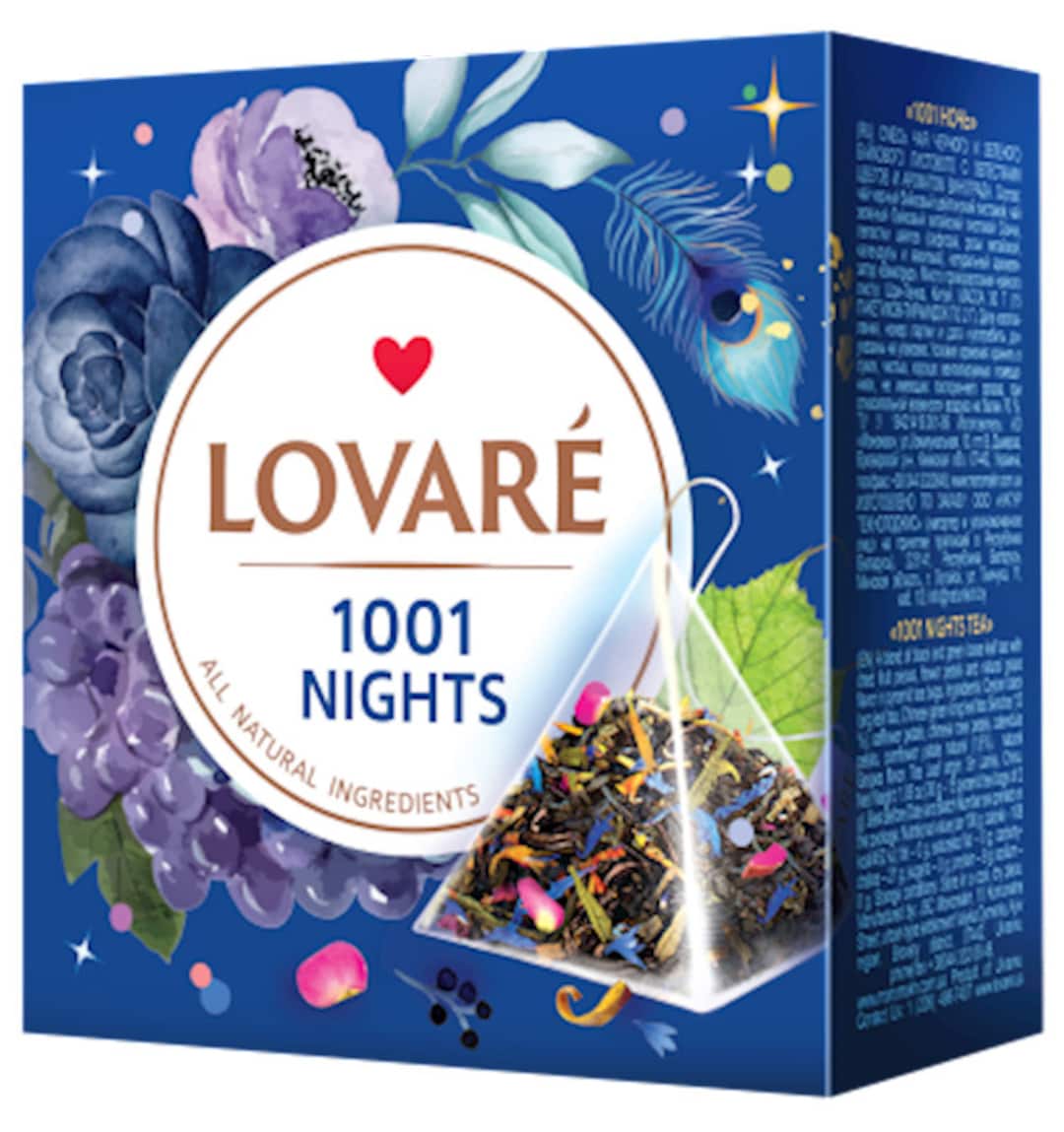 Lovare Tea "1001 Nights" 15 Pyramids Made in Ukraine All Natural Tea - Etsy