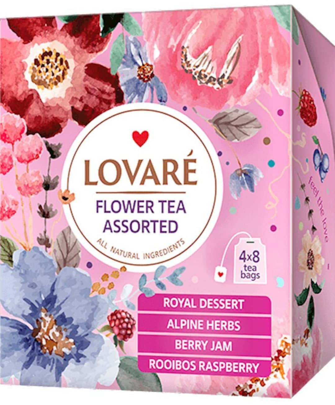 Lovare Tea Set FLOWER TEA ASSORTED 32 Tea Bags Made in Ukraine - Etsy