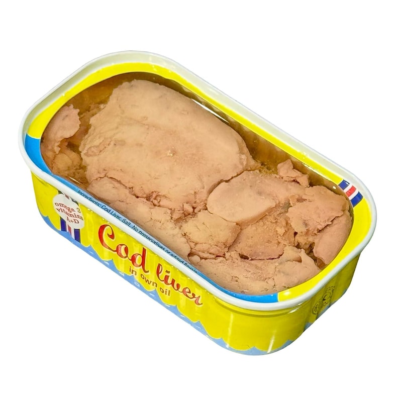 12 PACK Threeline COD Liver in Own Oil Made in Iceland 121g Wild Caught ...