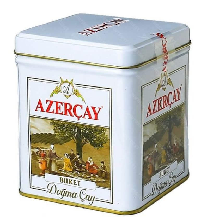Azercay Buket 100g Largest Leaf Black Loose Tea in Tin Azerbaijanian - Etsy