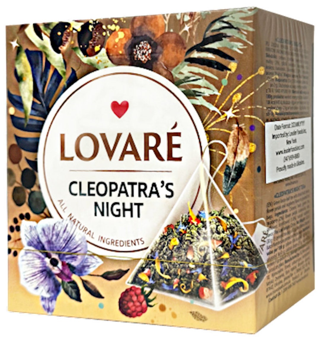 Lovare Tea "cleopatra's Night" 12 Pyramids Made in Ukraine All Natural ...