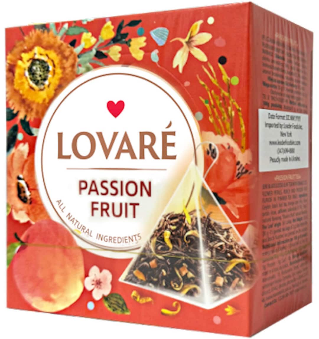 Lovare Tea "passion Fruit" 12 Pyramids Made in Ukraine All Natural Tea - Etsy