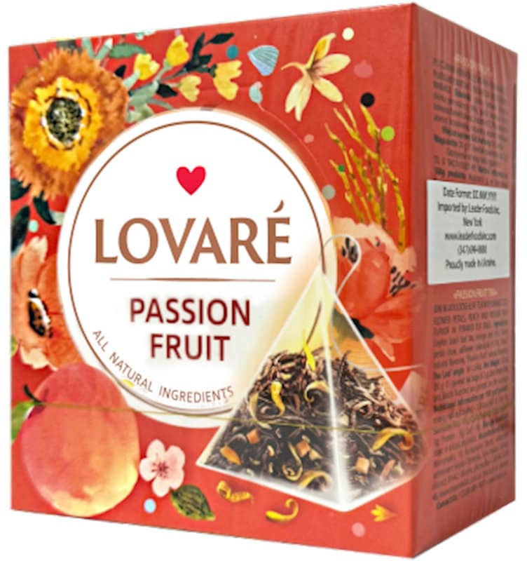 Lovare Tea "passion Fruit" 12 Pyramids Made in Ukraine All Natural Tea ...