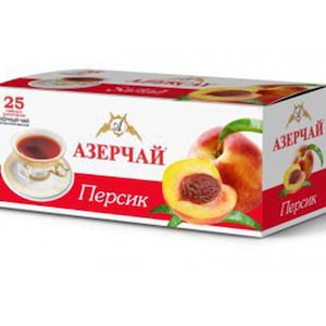 Azercay Black Tea With PEACH 25 Tea Bags Made in Azerbaijan Kosher ...