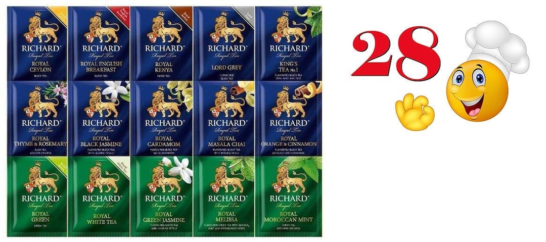 Richard Royal Tea 28 Tea Bag Sampler Set Made in Russia - Etsy