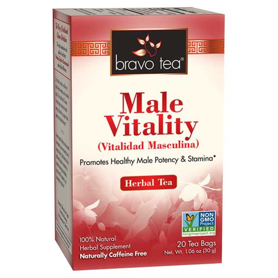 Bravo Herbal Tea Male Vitality 20 Tea Bags Male Potency & Stamina Non ...