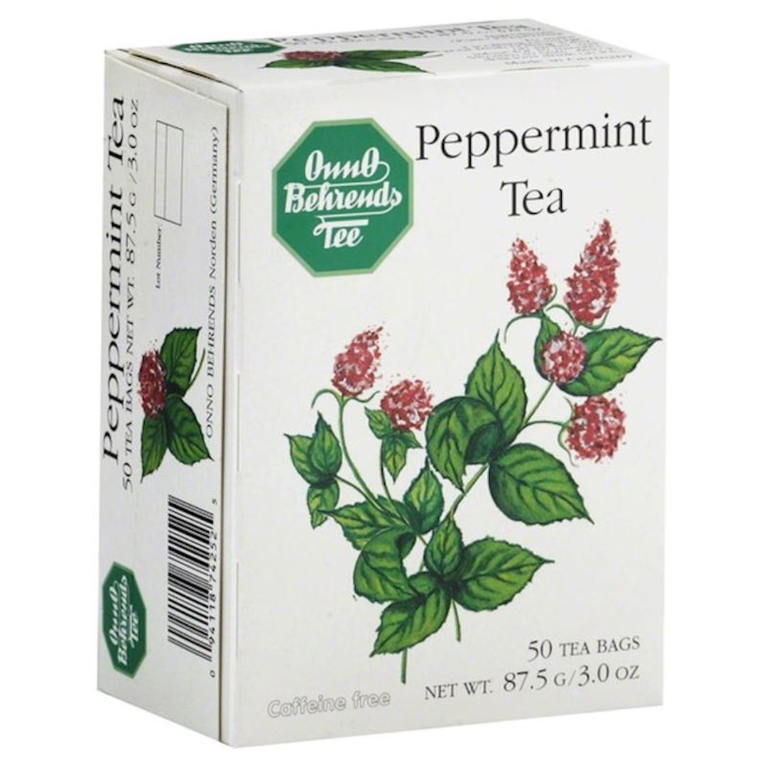 ONNO Berhends PEPPERMINT 50 Tea Bags Made in Germany - Etsy