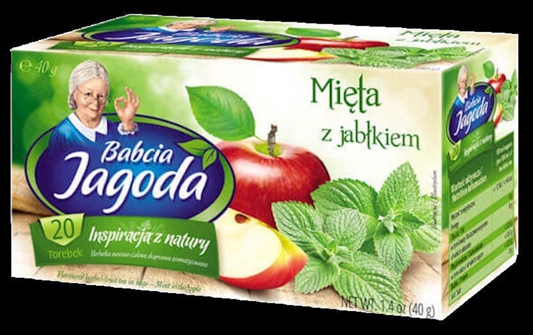 Grandma's Tea ceaiul Bunicii MINT & APPLE 20 Tea Bags Made in Poland - Etsy