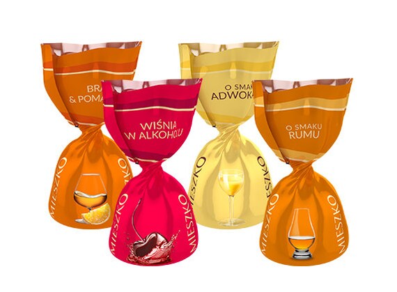 MIESZKO Pralines With Alcohol Chocolate Candies Cherry Rum - Etsy