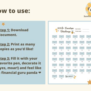 Printable Envelope Challenge Bundle Savings Challenge Cash - Etsy