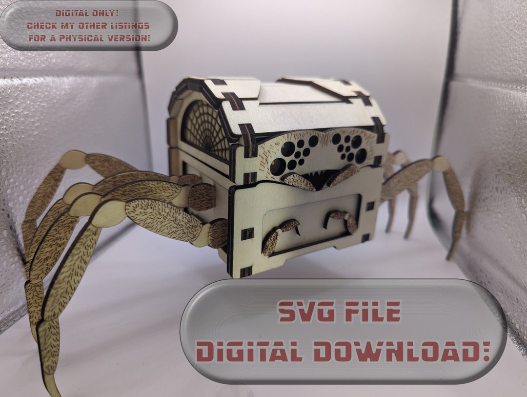 SVG Creepy Crawlie Spider Chest -DIGITAL DOWNLOAD - Etsy