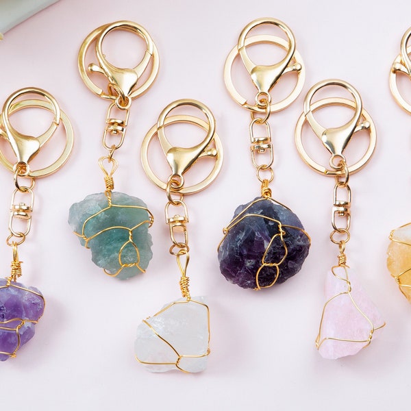 Crystal Keychain - Etsy