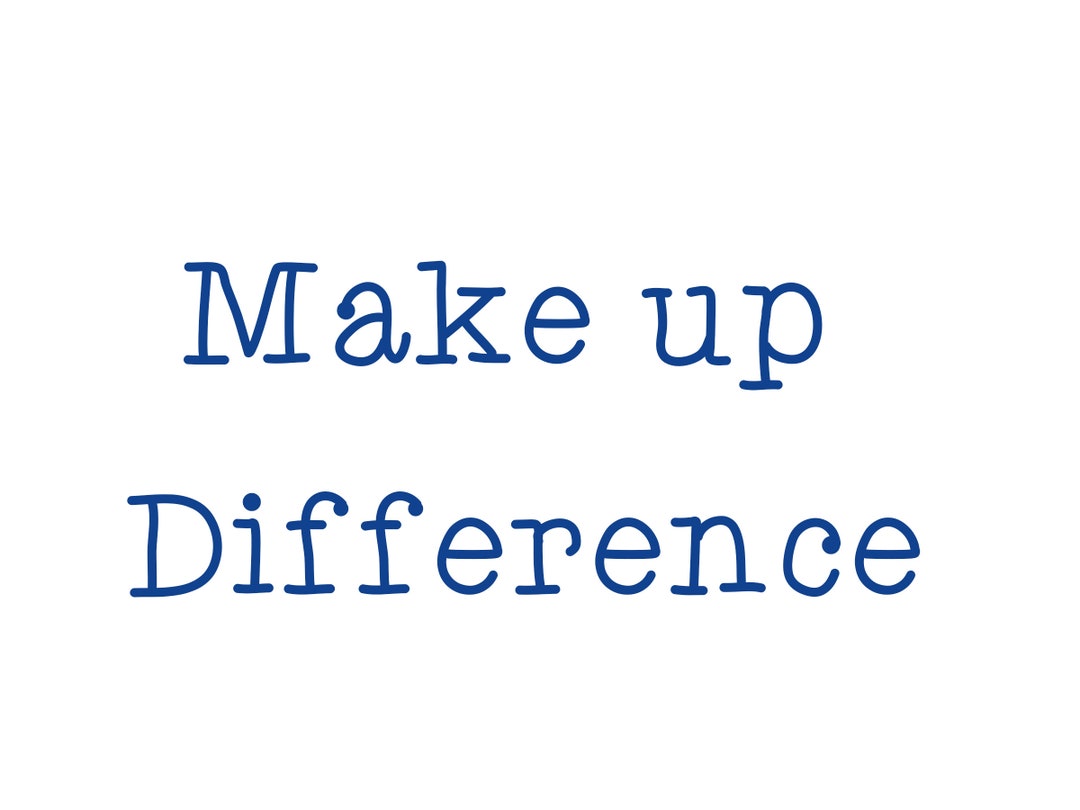 Make up Difference - Etsy
