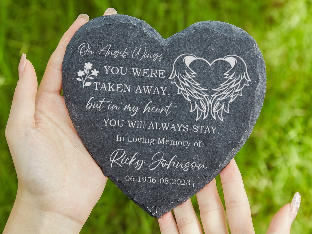 Engraved Always and Forever in Our Hearts Personalized Memorial Garden ...