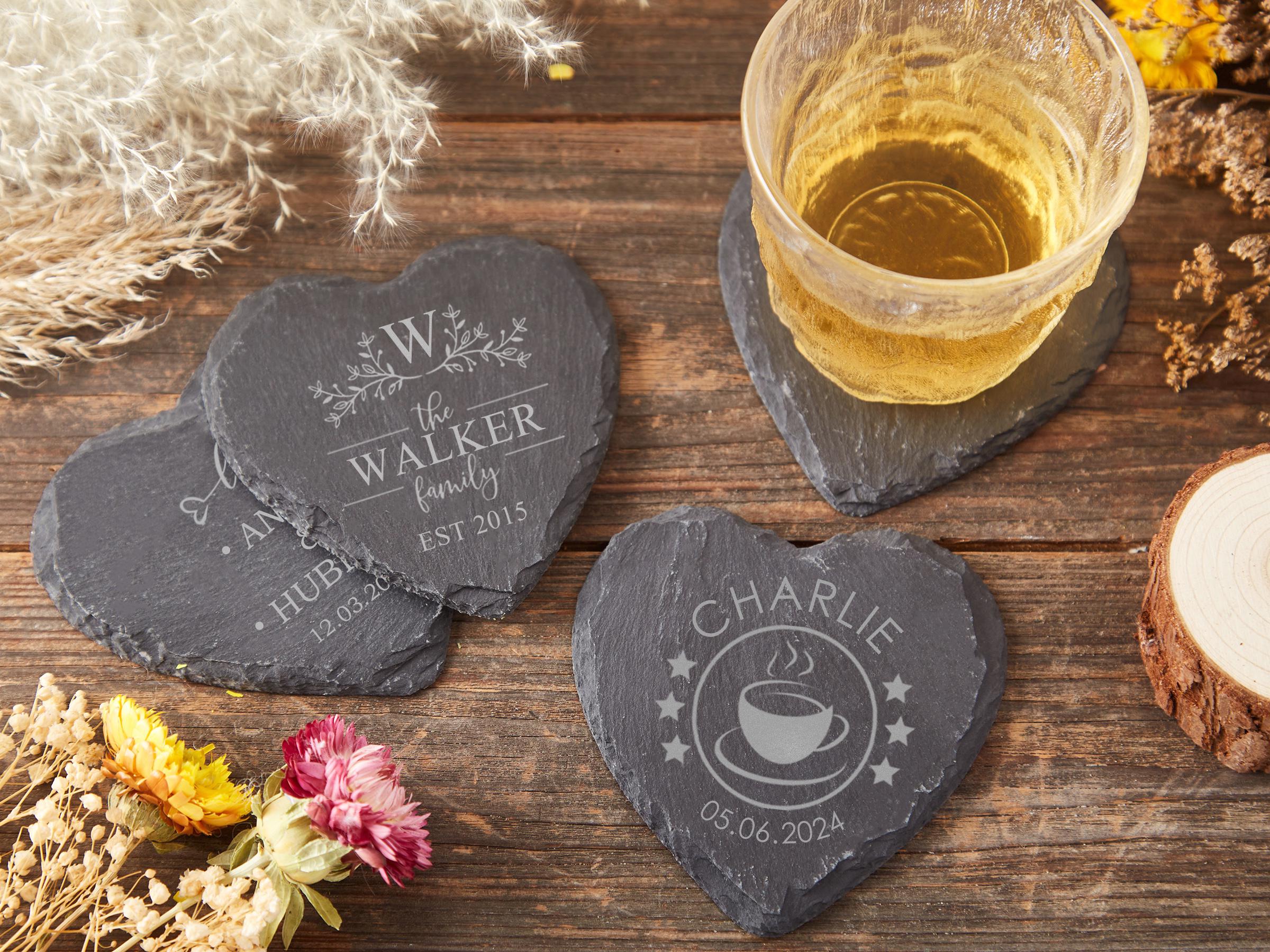 Custom Stone Drink Coasters