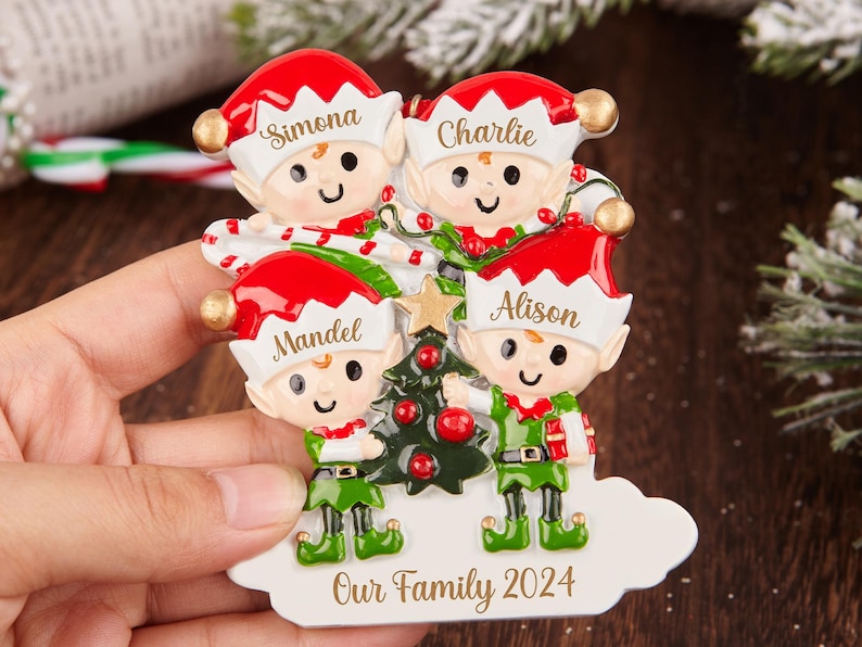 2024 Christmas Ornament With Family Member Name,personalized Family ...