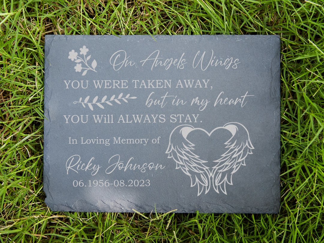 Personalized Memorial Stone.slate Grave Marker,sympathy Gift ...