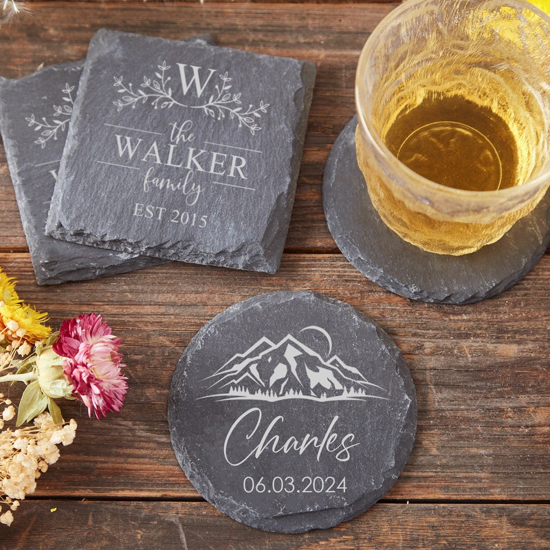 Stone Coasters - Etsy