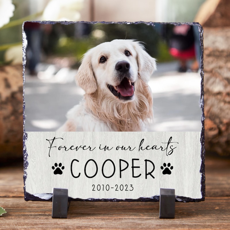 Square Dog Memorial Stone - Etsy