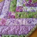 Patchwork Quilted Table Runner Topper Lavender Table Decor - Etsy
