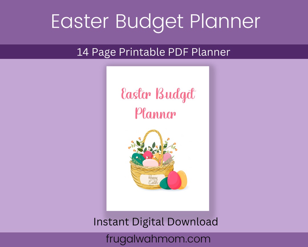 Printable Easter Budget Planner - Etsy
