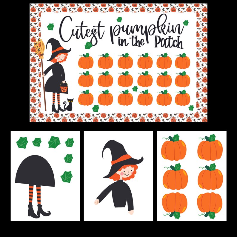 Halloween Fall Pumpkins Bulletin Board Kit or Classroom Door Decor ...